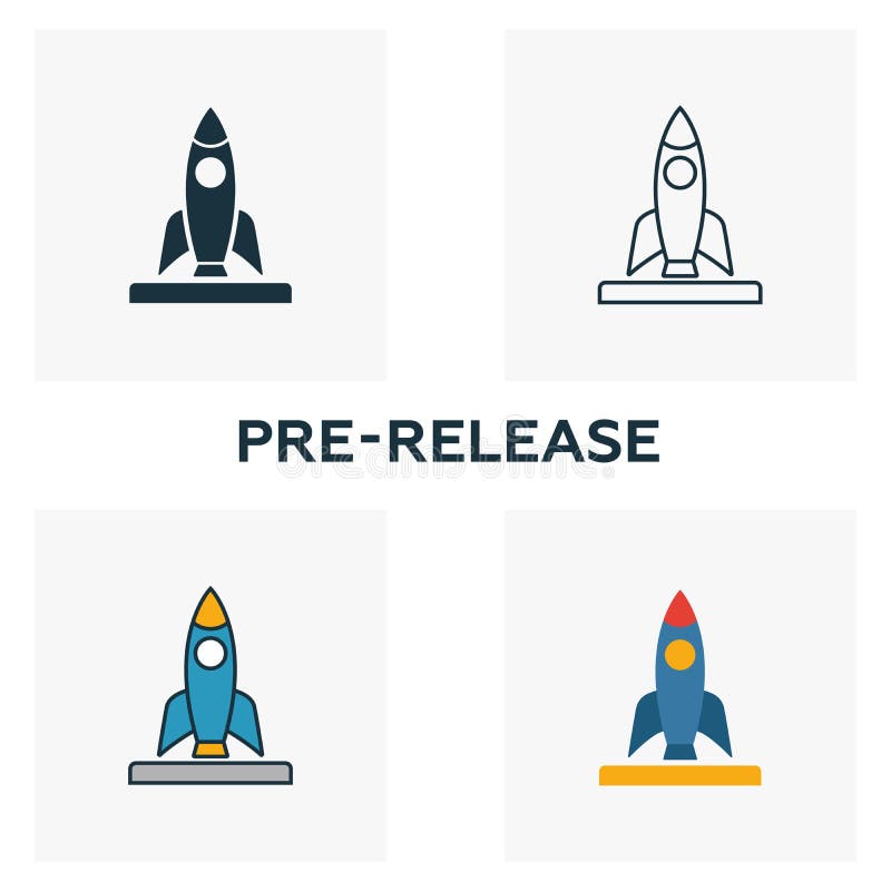 Pre-Release Outline Icon. Thin Line Element from Crowdfunding Icons ...