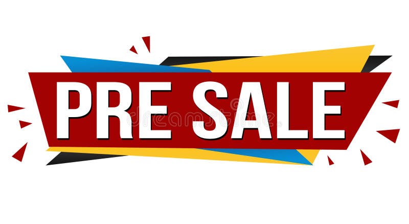 Pre sale banner design stock vector. Illustration of isolated - 237828208