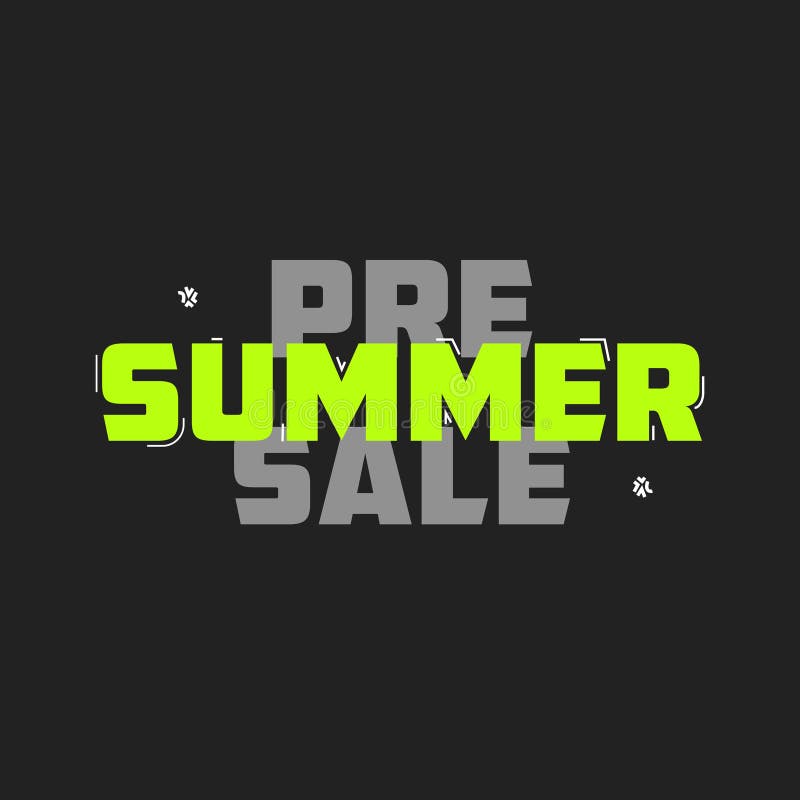 Pre Summer Sale Sticker - Summer Sale Label - Sale Design Stock Vector ...