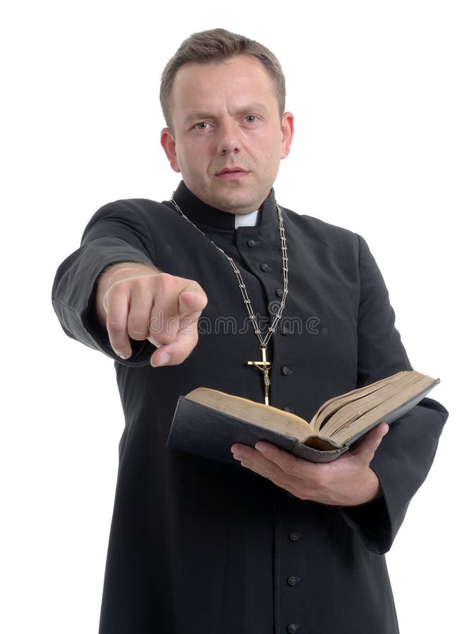 Angry Preacher, Minister, Pastor, Priest Sermon is Stock Image - Image ...
