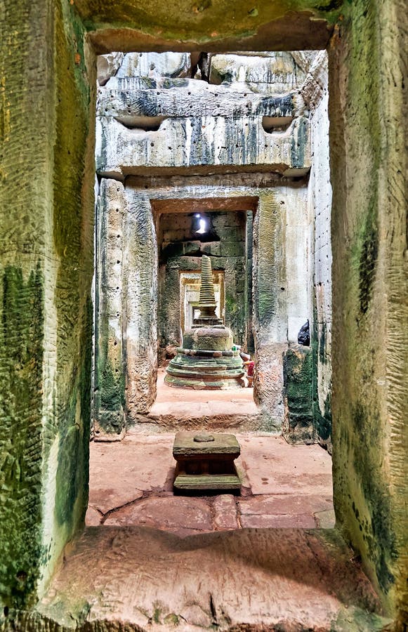 Preah Kahn Temple. Siem Reap Stock Photo - Image of font, site: 299386844