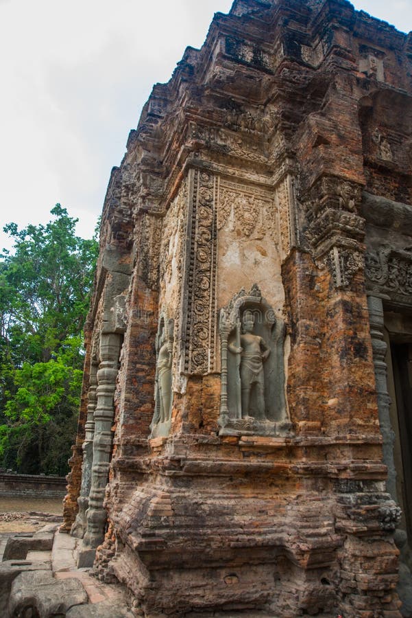 Preah Ko.the Temple Complex of Angkor. Stock Image - Image of monument ...