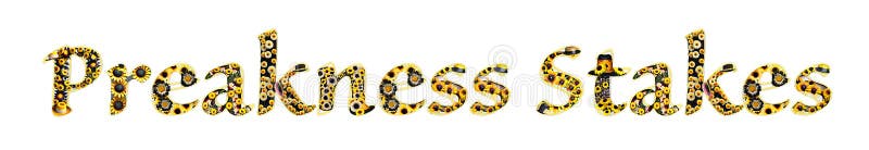 Preakness Stakes Text Graphics Stock Photo - Image of triple, preakness ...