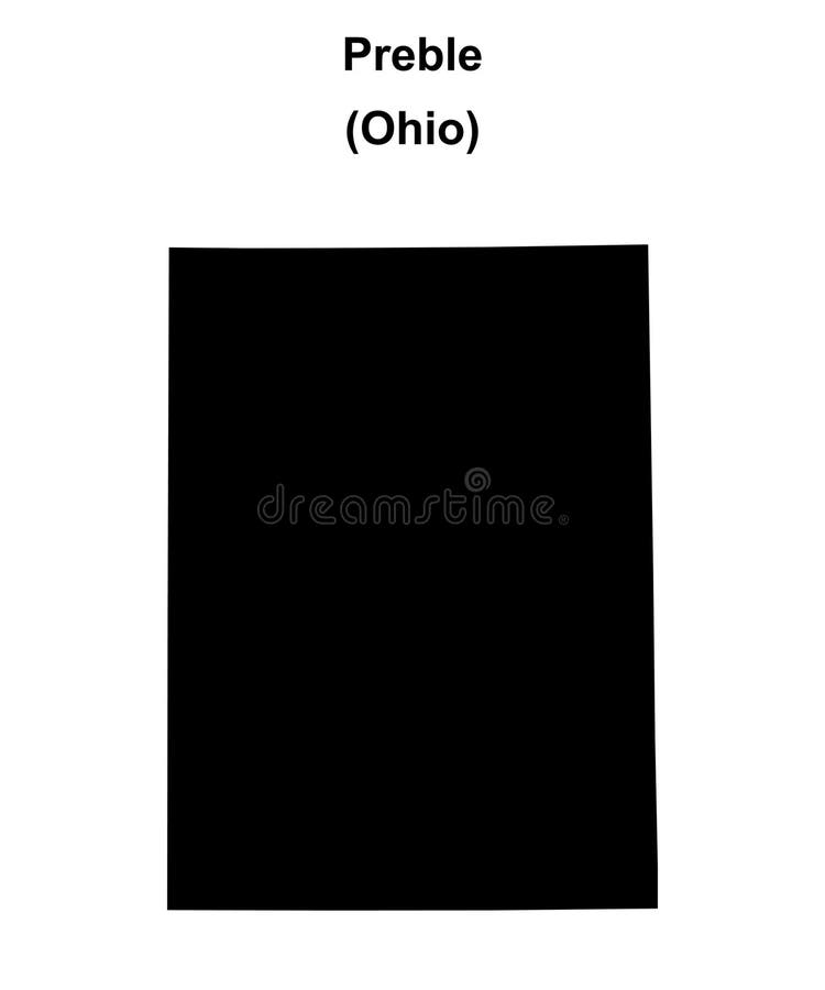 Preble outline map stock vector. Illustration of blank - 361751120