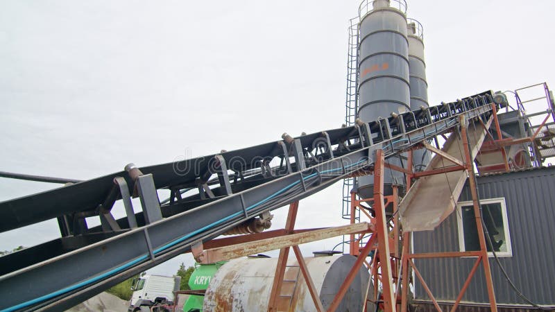 Precast Concrete Pyramidal Blocks Stored at an Industrial Construction ...