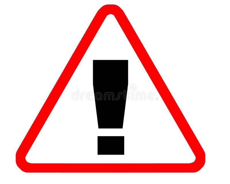 Precaución stock de ilustración. Ilustración de muestra - 512667