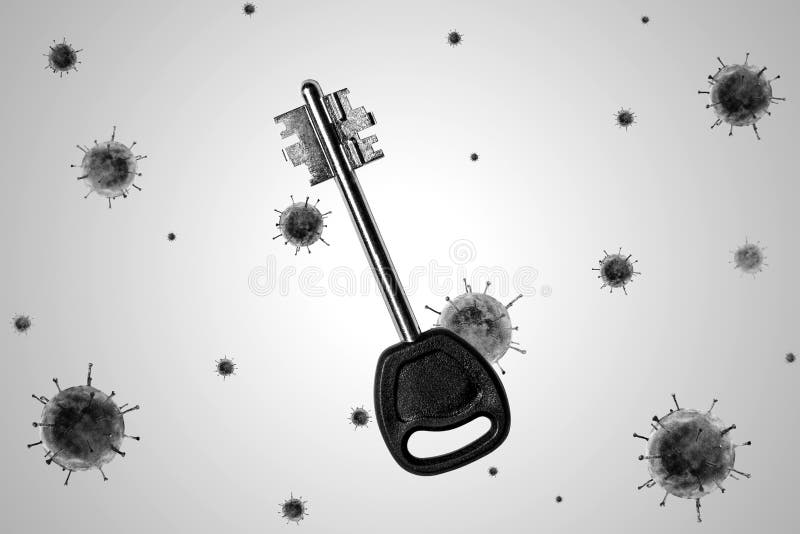 Grey Bacteria Texture Background. Desaturated Texture of Microbes or ...