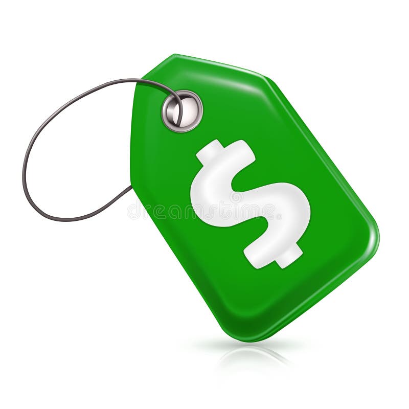 Precio verde stock de ilustración. Ilustración de equipaje - 17326984