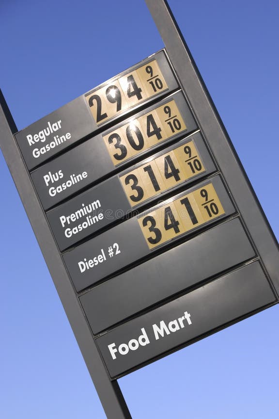 Precios de la gasolina foto de archivo. Imagen de gasolina - 229398