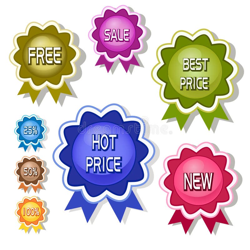 Precios del descuento ilustración del vector. Ilustración de porcentaje ...