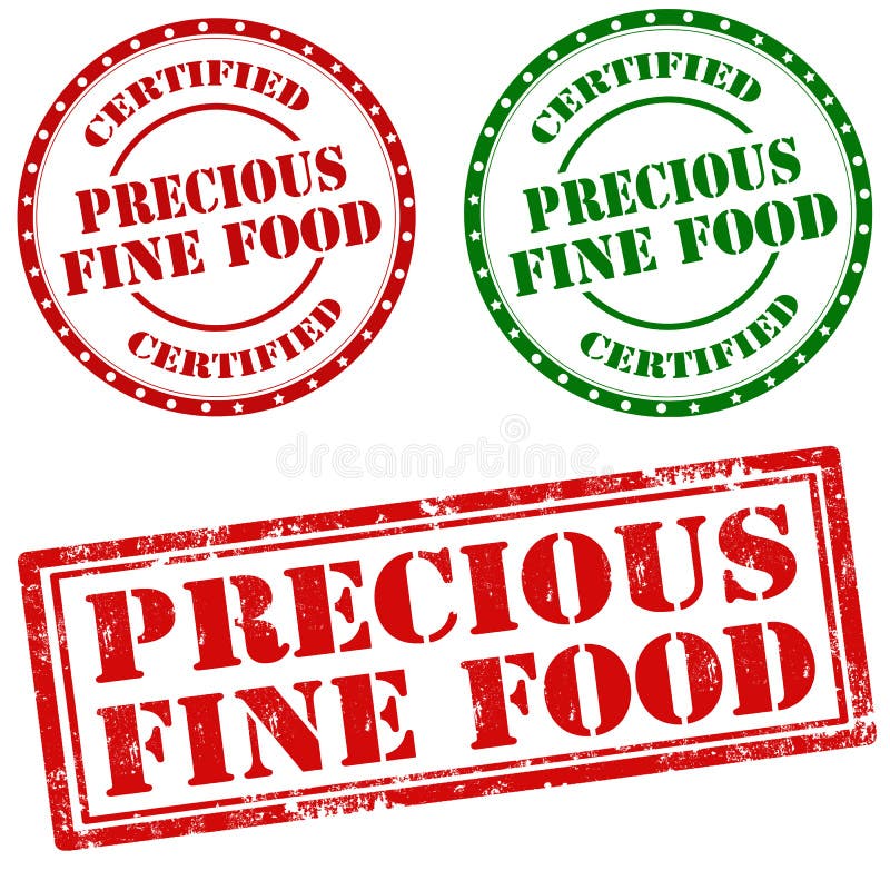 Precious Fine Food stock vector. Illustration of message - 56522892