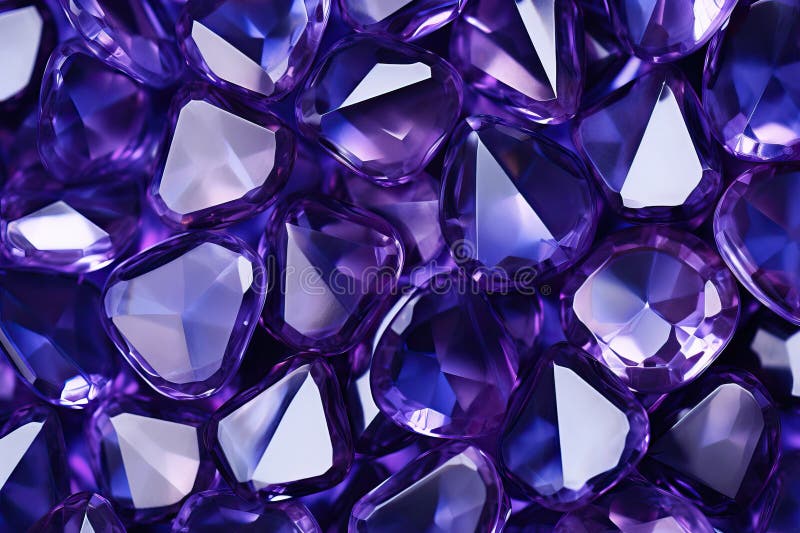 Precious Gem Texture Background with Precious Gemst. Violet Stock Image ...