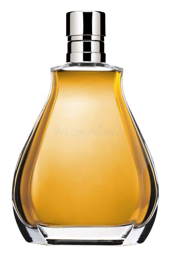 Precious Perfume Bottle Isolated on White Background with Clipping Path ...