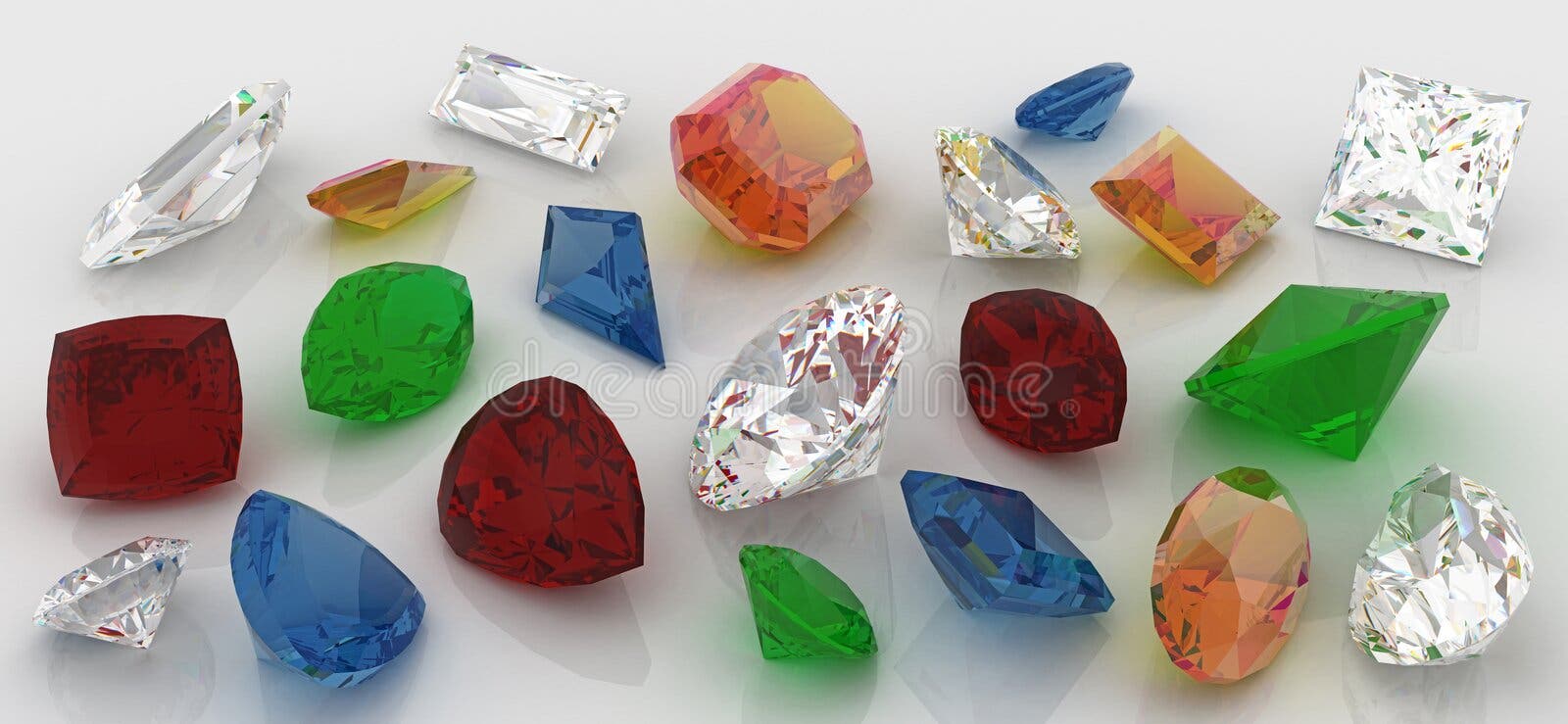 Precious Stones Sharp and Different Abstract Background Stock Vector ...