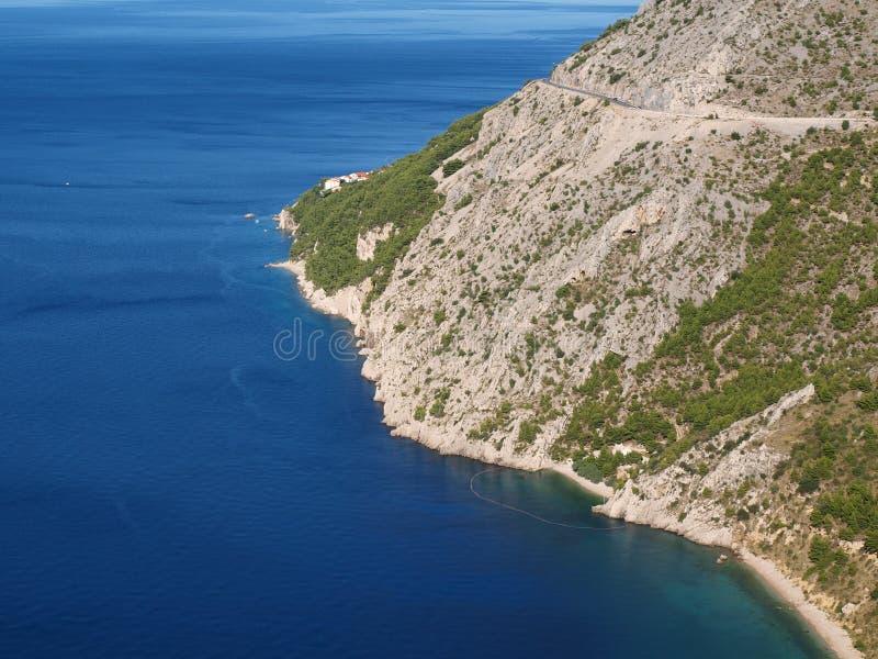 Precipitous cliff stock photo. Image of dalmatian, adriatic - 11183700