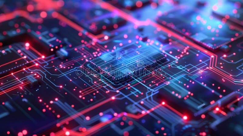 Precise Angles and Shapes Similar To a Circuit Board Highlighting the ...