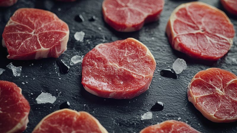 Precise Arrangement of Slices on Slate, Food As Pattern and Surface ...