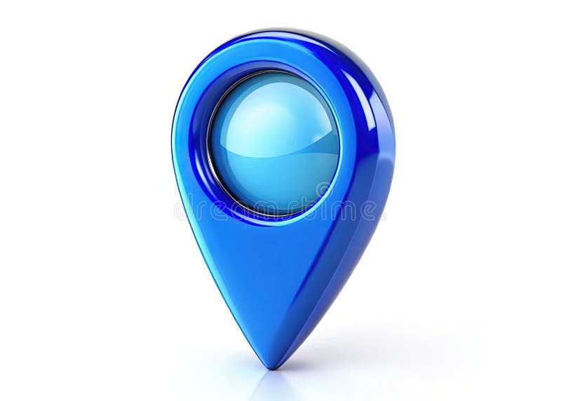 Precise Blue Map Pointer Icon a Sharp Detailed Vector Graphic for ...