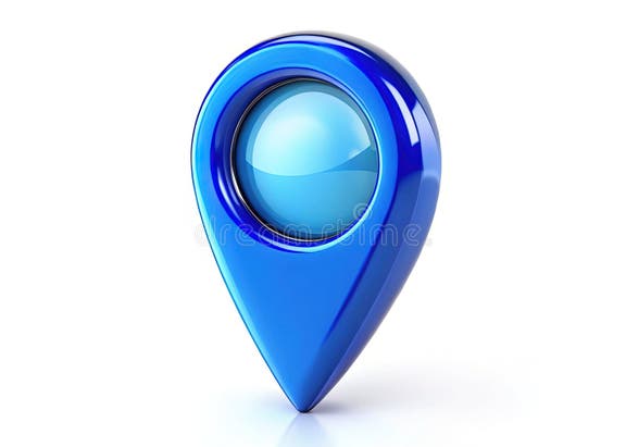 Precise Blue Map Pointer Icon a Sharp Detailed Vector Graphic for ...