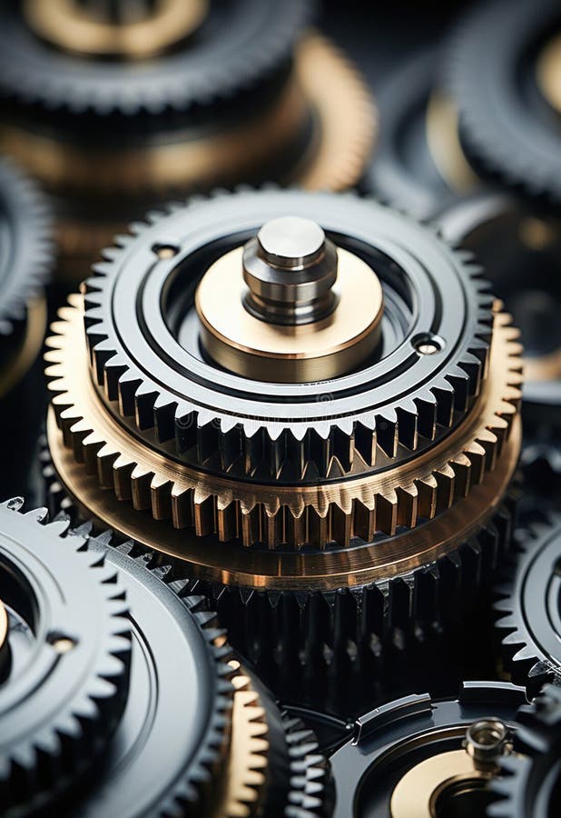 Precise Close-up of the Gears and the Inner Workings of the Movement ...