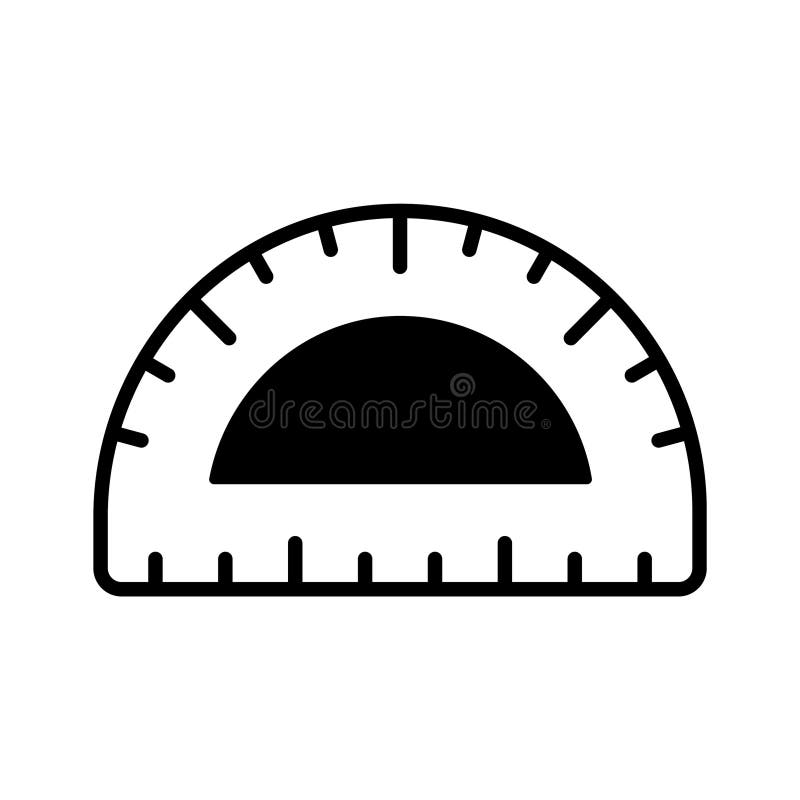 A Precise and Creative Protractor Icon, Suitable for Measuring Angles ...