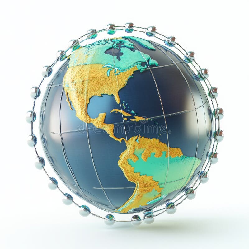 A Precise 3D Representation of the Earth, Perfect for Educational or ...