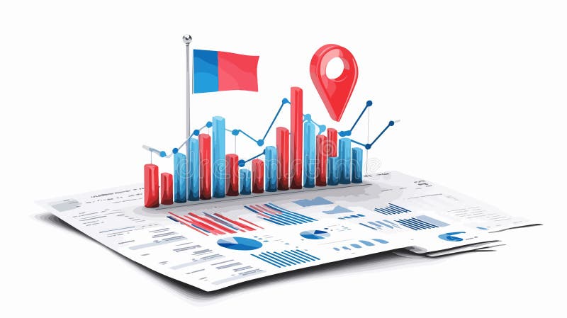 Precise Data Visualization with Location Pins and Flag, Analyzing Line ...
