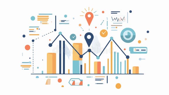 Precise Data Visualization with Location Pins and Flag, Analyzing Line ...