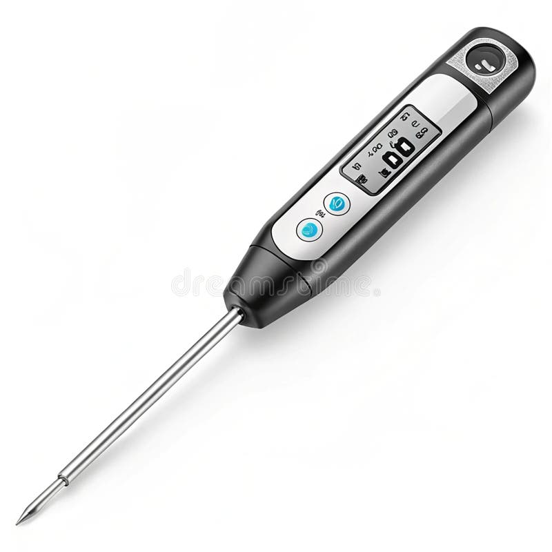 Digital Kitchen Thermometer PNG Stock Illustration - Illustration of ...
