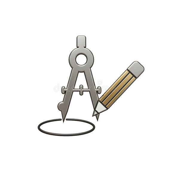 Precise Drafting Tools: Compass and Pencil for Architectural Design and ...