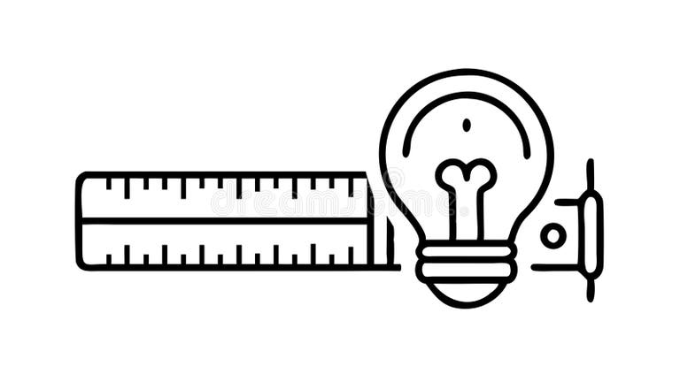 Precise Idea Lightbulb Icon Vector Illustration, Accurate Innovation ...