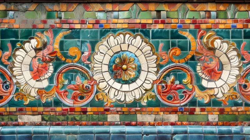 Precise and Intricate Tile Work Creates a Stunning Mosaic on the ...
