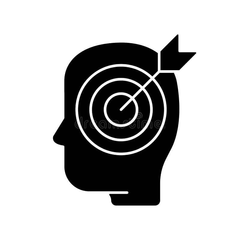 Precise Knowledge Black Glyph Icon Stock Vector - Illustration of ...