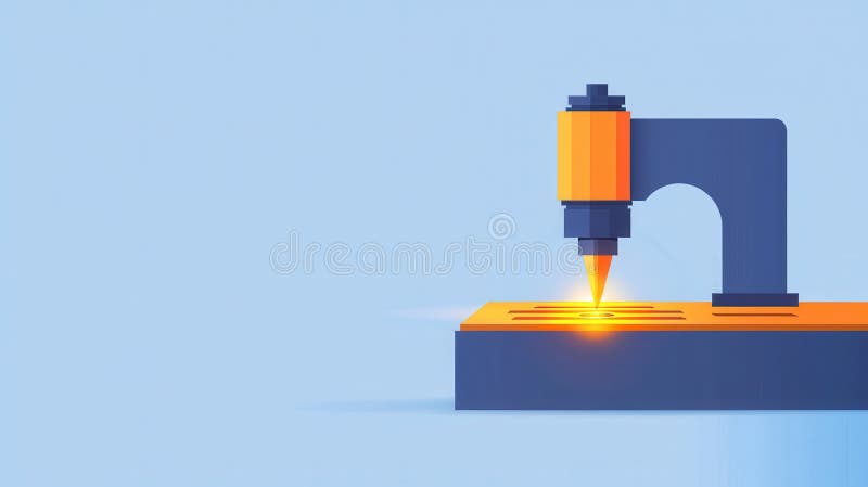 Precise Laser Cutting Machine for Metal Design Stock Image - Image of ...