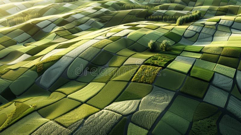 The Precise Layout of Geometric Fields Etched Onto a Patchwork ...