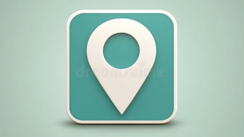 Precise Location Pin on a Detailed Map for Navigation and Travel ...