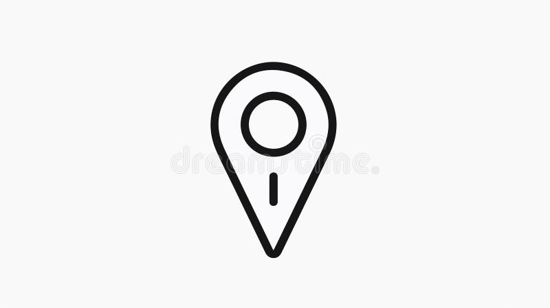 Precise Location Pin Icon for Web Design Projects Stock Vector ...