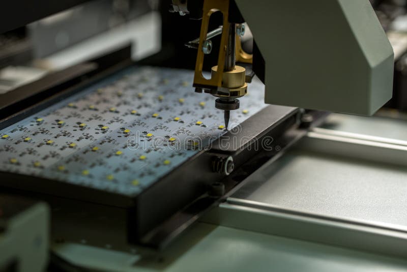 Precise Machine for Manufacturing LED Panels Stock Image - Image of ...
