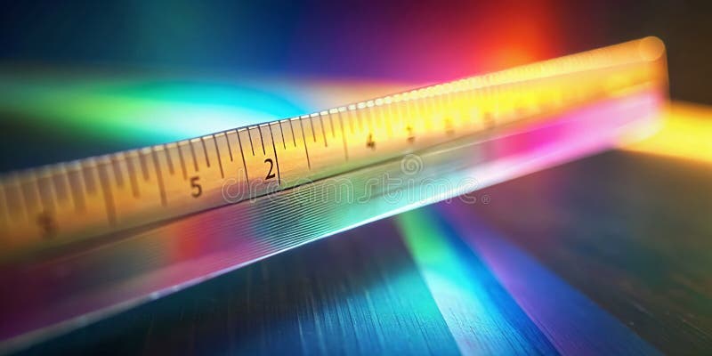 Precise Measurement a Long Exposure of a Ruler Unveiling Inch and ...