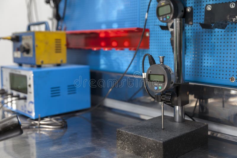 Precise Measuring Device Tool Micrometer Stock Image - Image of control ...