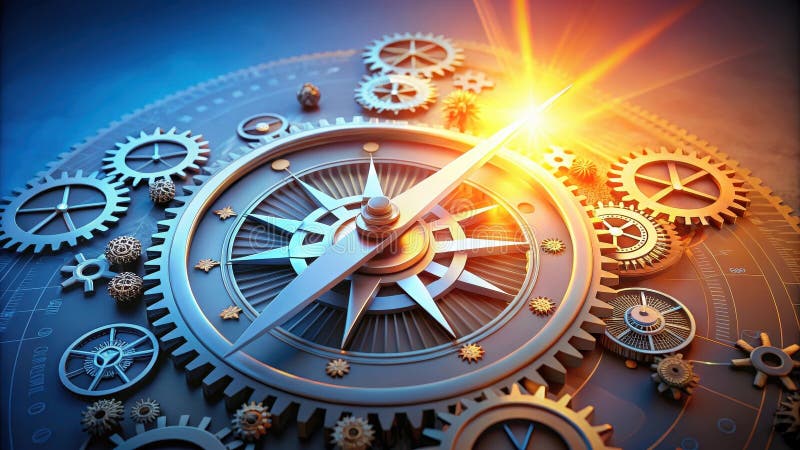 Precise Navigation a Complex System of Interlocking Gears and a Compass ...