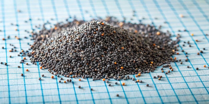 Precise Poppy Seed Size Comparison a Detailed Macro Photography Study ...