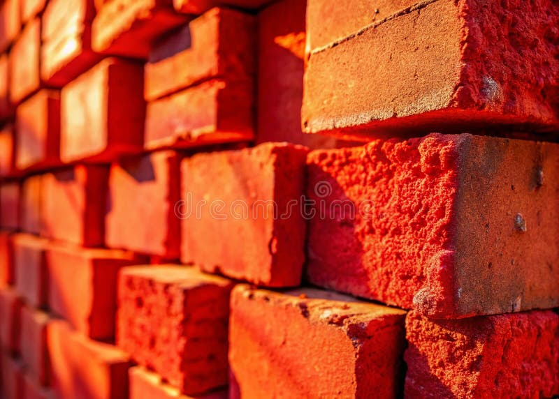 Red brick stack stock photo. Image of build, architecture - 50399202