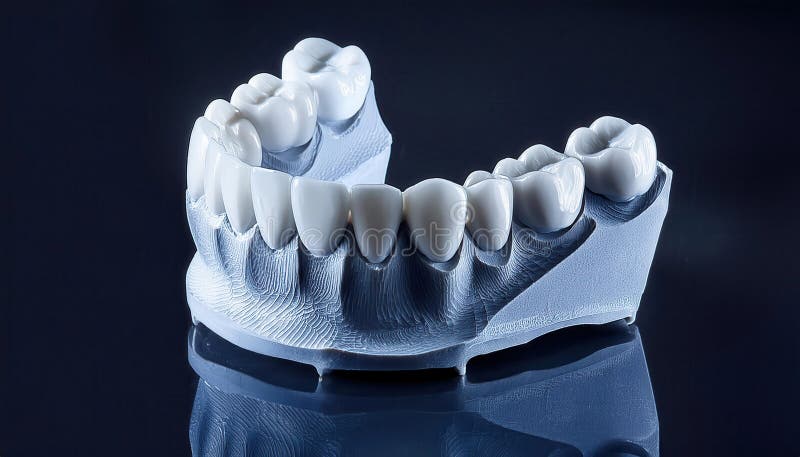 Detailed Model of Human Teeth Showcasing Stock Image - Image of ...