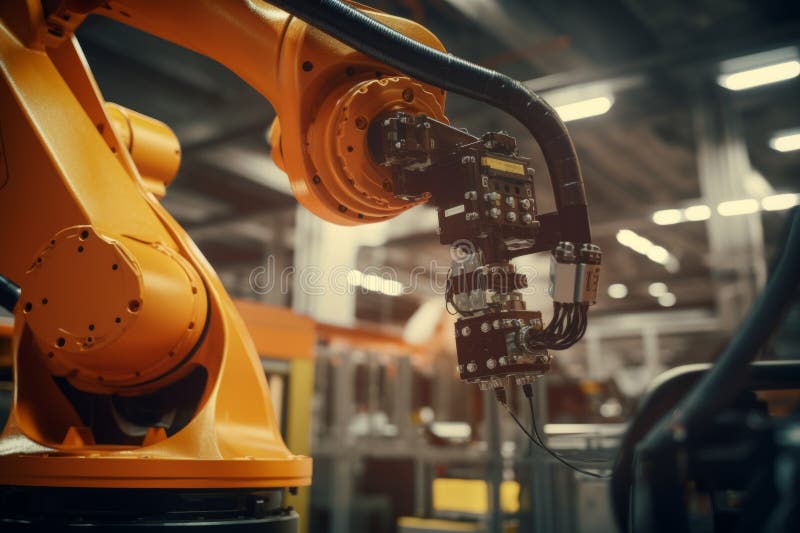 Precise Robotic Manipulator Machine Welding Hand at Factory S Assembly ...