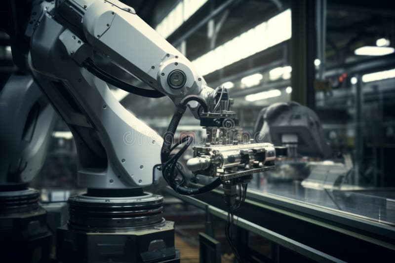 Precise Robotic Manipulator Machine Welding Hand at Factory S Assembly ...