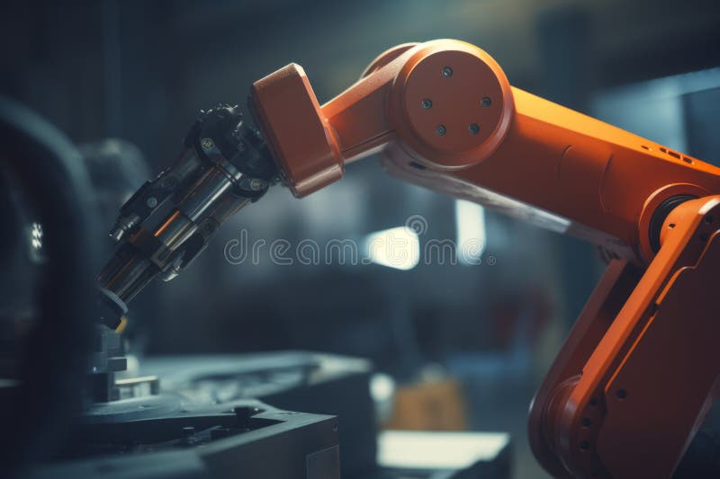 Precise Robotic Manipulator Machine Welding Hand at Factory S Assembly ...