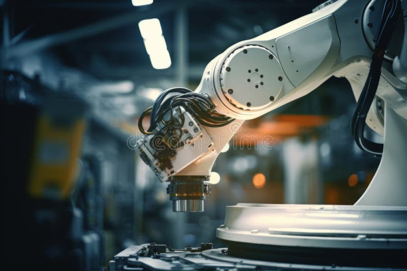 Precise Robotic Manipulator Machine Welding Hand at Factory S Assembly ...