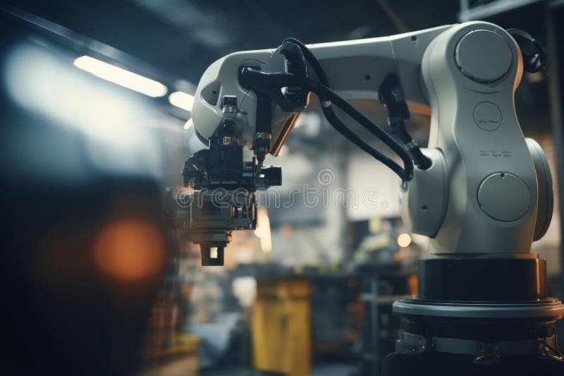 Precise Robotic Manipulator Machine Welding Hand at Factory S Assembly ...