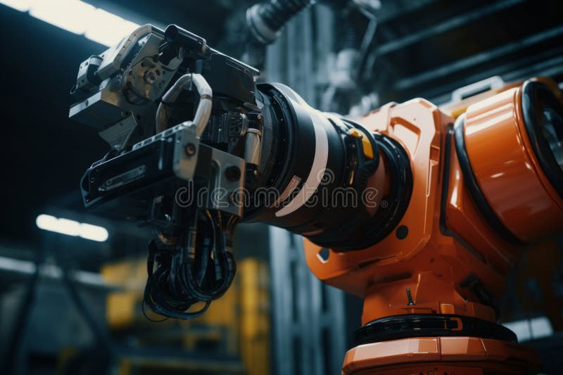 Precise Robotic Manipulator Machine Welding Hand at Factory S Assembly ...